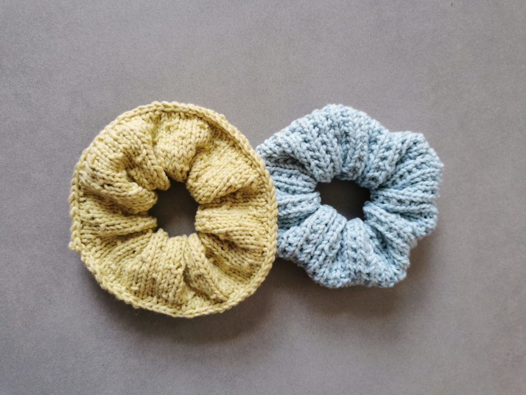 The perfect scrunchie recipe ! (Free knitting pattern) - Binge Tricot